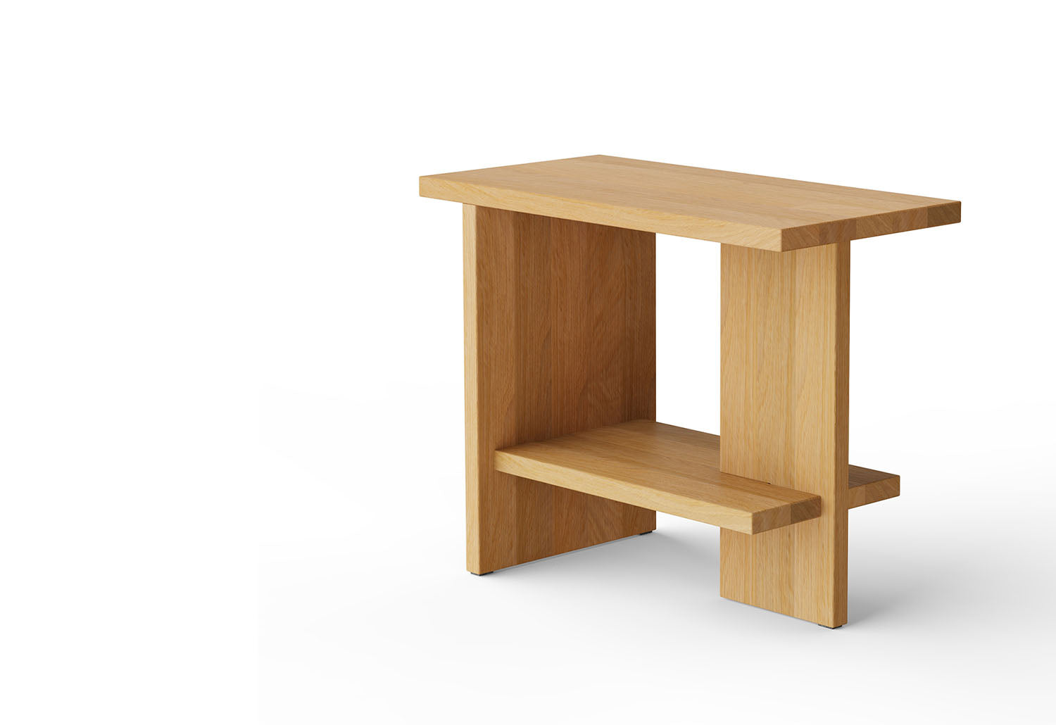 Nine Tee Side Table | twentytwentyone | Oak - Rectangle