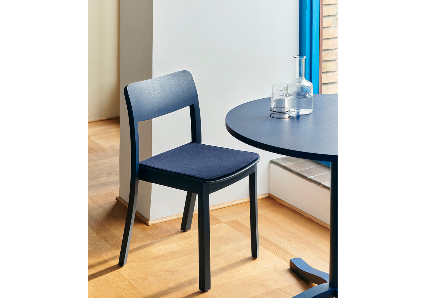 HAY Pastis Chair | twentytwentyone | Steel blue lacquered ash - Ash / None