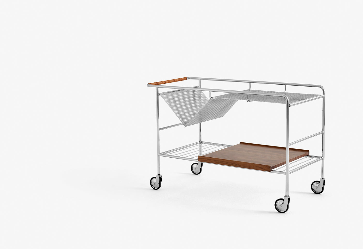 &tradition Alima Trolley NDS1 | twentytwentyone | Matt Black / Walnut
