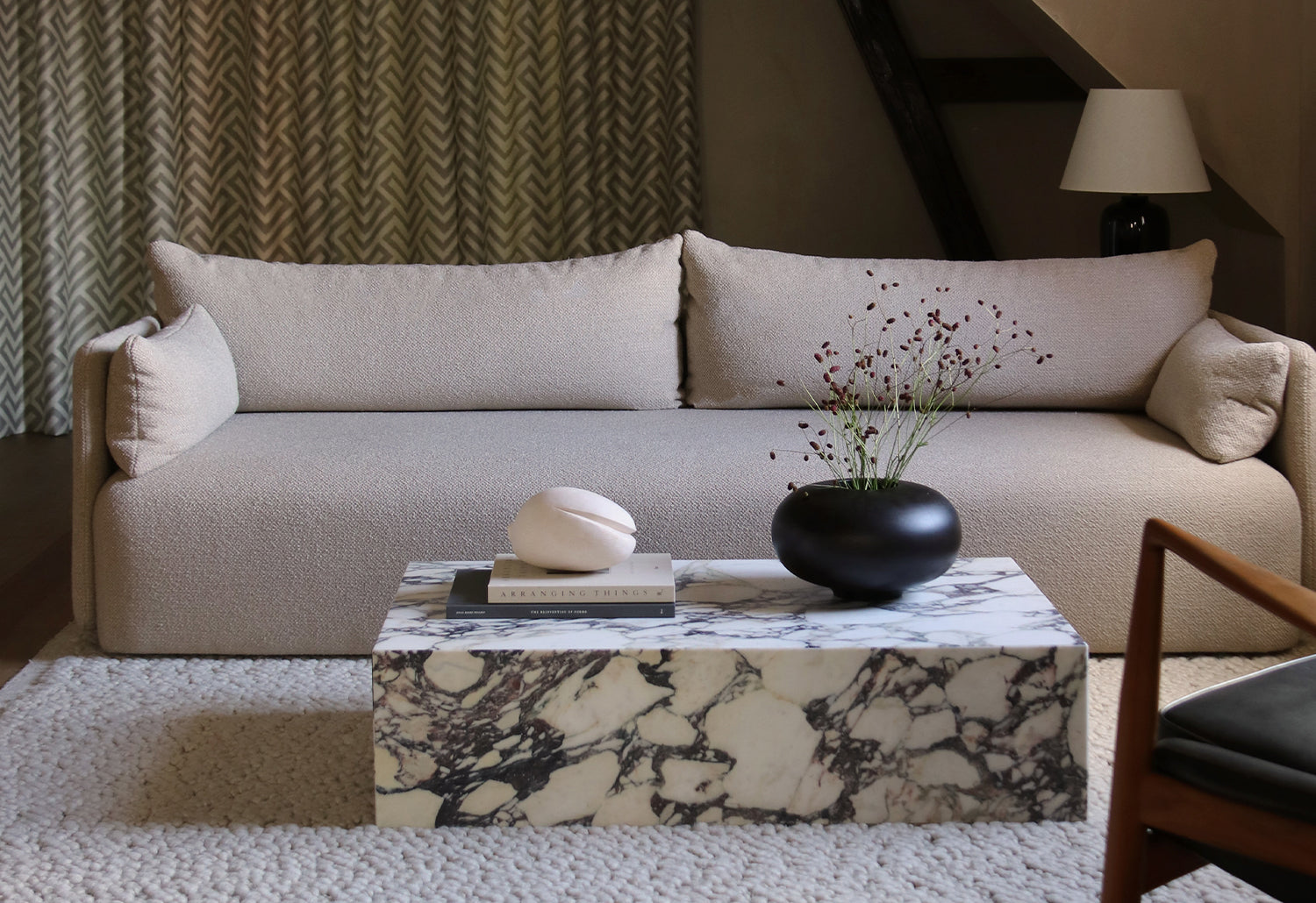 Audo Copenhagen Plinth Low | twentytwentyone | Black Marquina marble ...