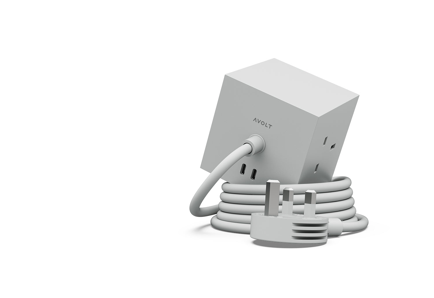 Avolt Square 1 Extension Lead | twentytwentyone | Gotland Grey - Colour