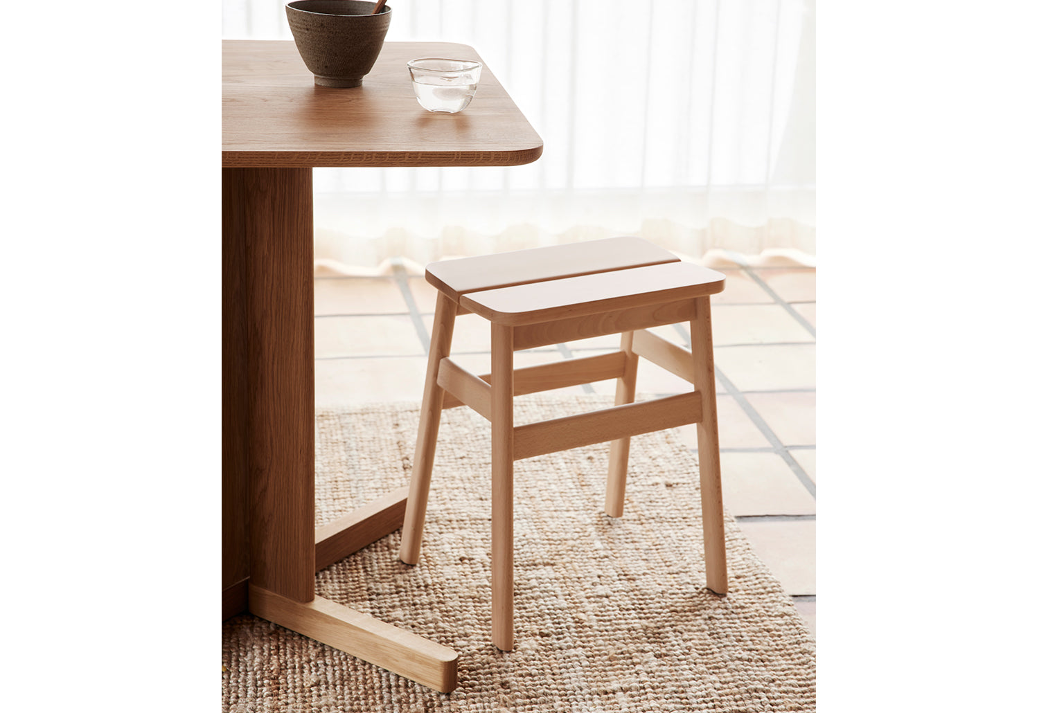 Form & Refine Angle Standard Stool | twentytwentyone | Matt lacquer - Beech