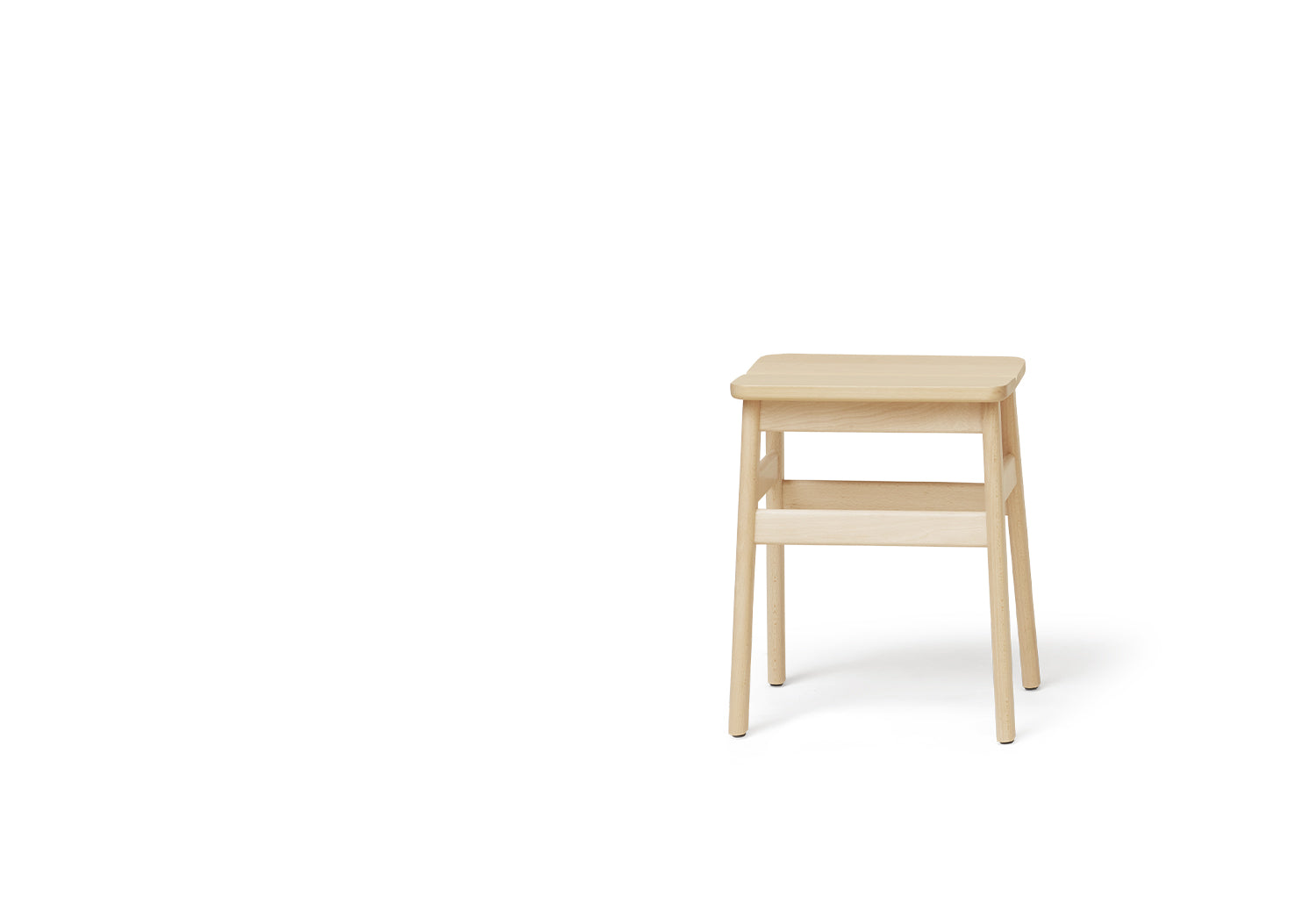 Form & Refine Angle Standard Stool | twentytwentyone | Matt lacquer - Beech