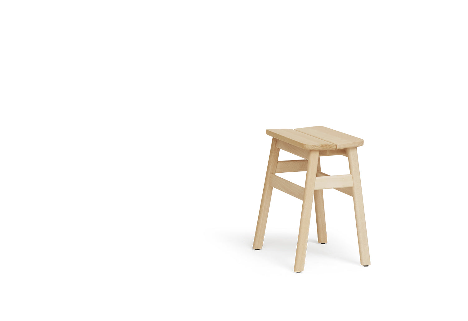 Form & Refine Angle Standard Stool | twentytwentyone | Matt lacquer - Beech