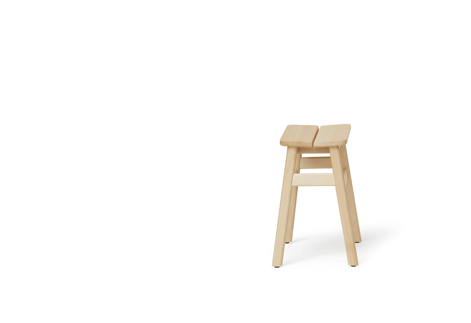Form & Refine Angle Standard Stool | twentytwentyone | Matt lacquer - Beech