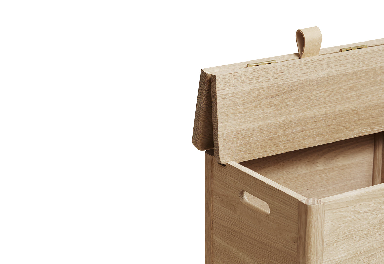 Form & Refine A Line Laundry Box | twentytwentyone | White oiled - Oak