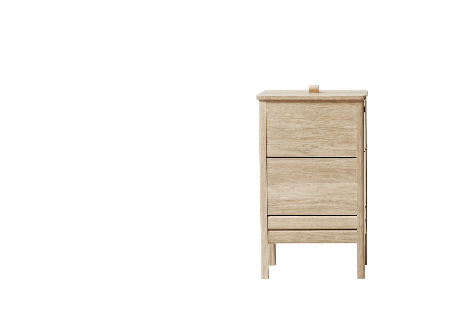 Form & Refine A Line Laundry Box | twentytwentyone | White oiled - Oak