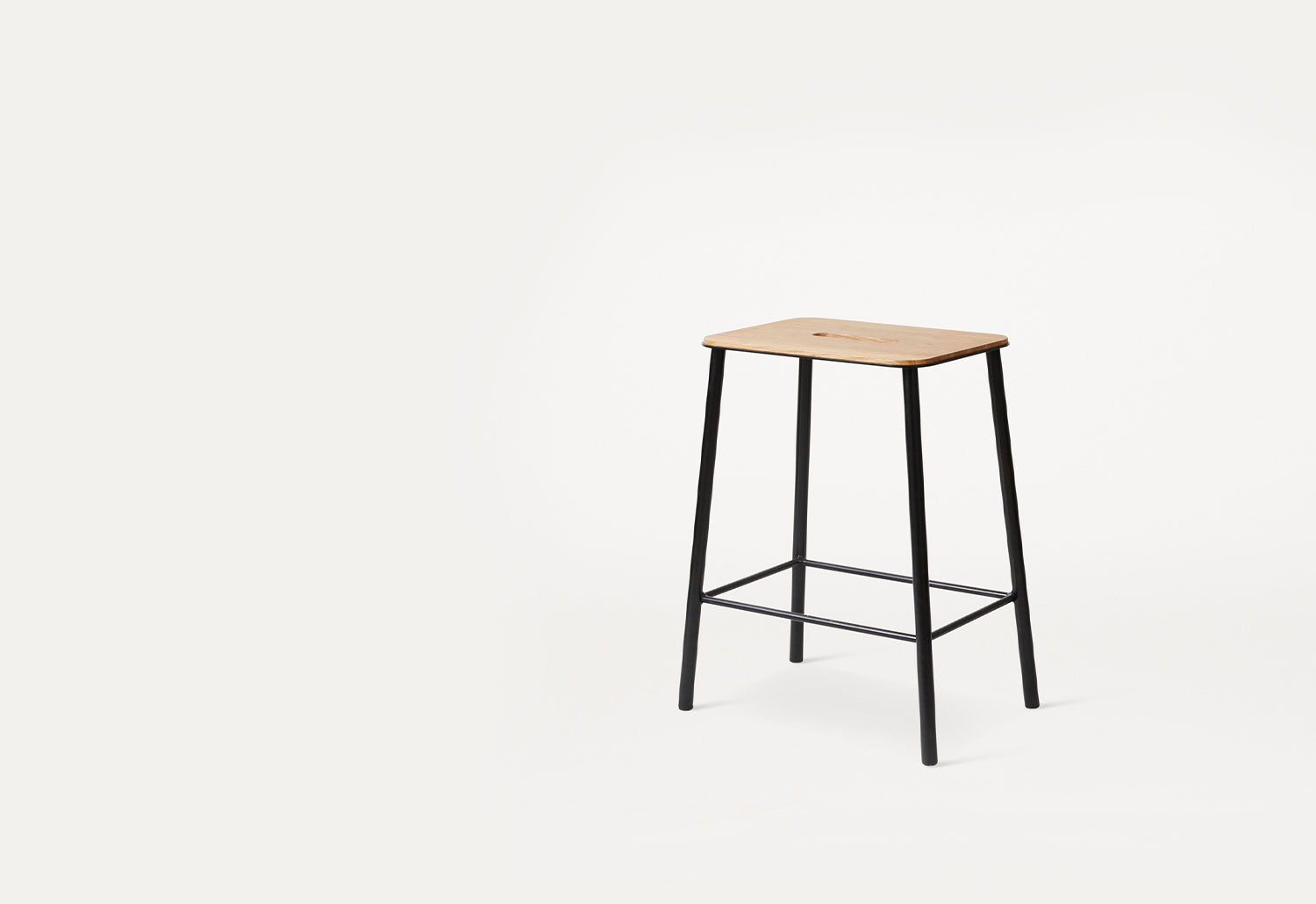 FRAMA Adam Stool | twentytwentyone | Oak | Black