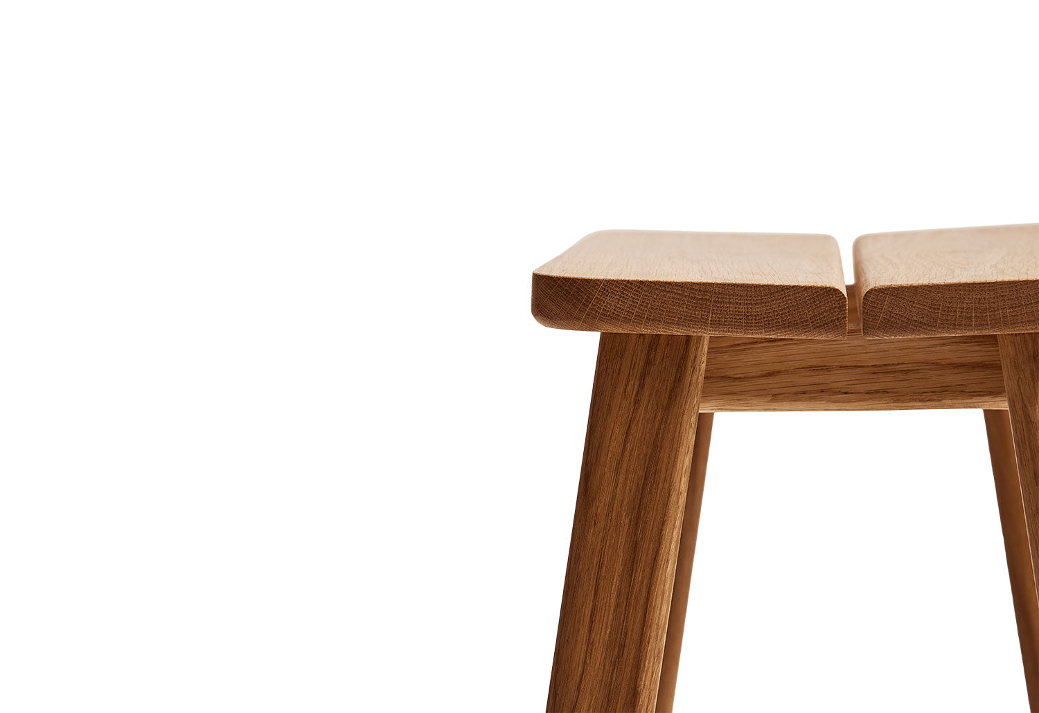 Form & Refine Angle Standard Stool | twentytwentyone | Matt lacquer - Beech