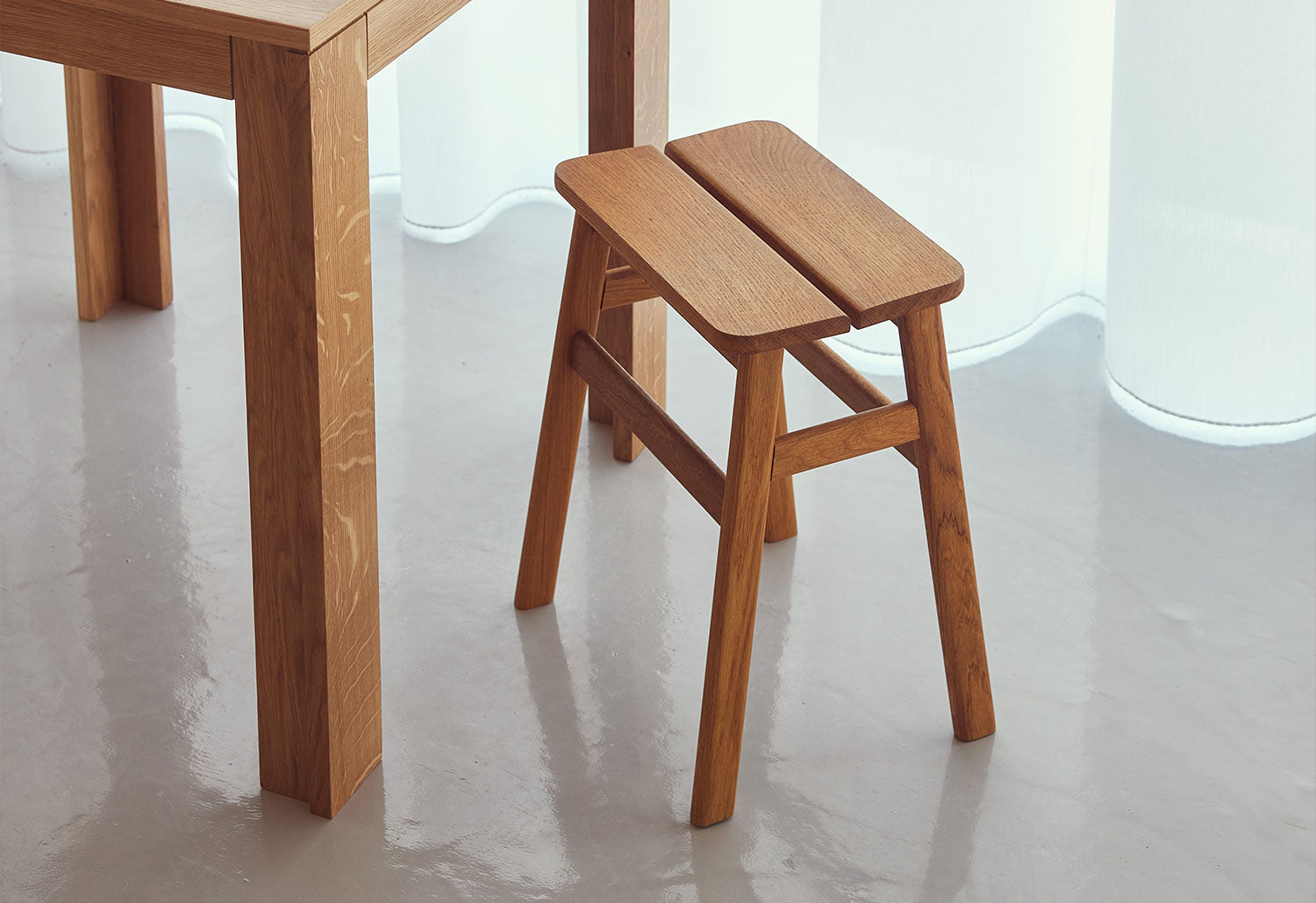 Form & Refine Angle Standard Stool | twentytwentyone | Matt lacquer - Beech