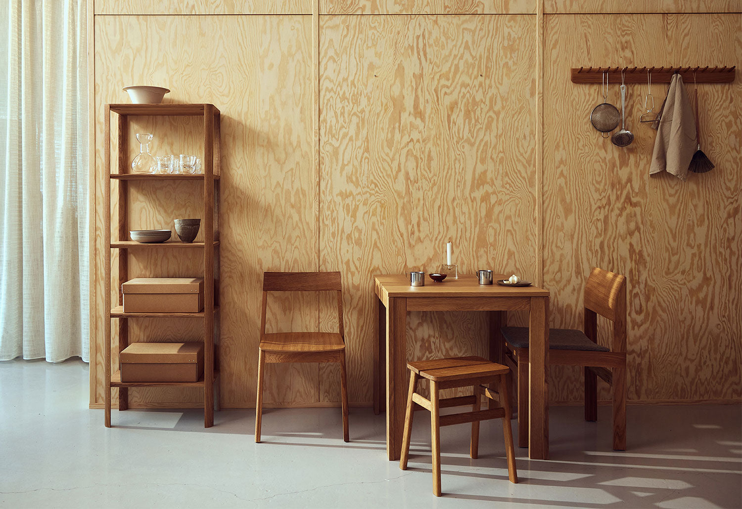 Form & Refine Angle Standard Stool | twentytwentyone | Matt lacquer - Beech