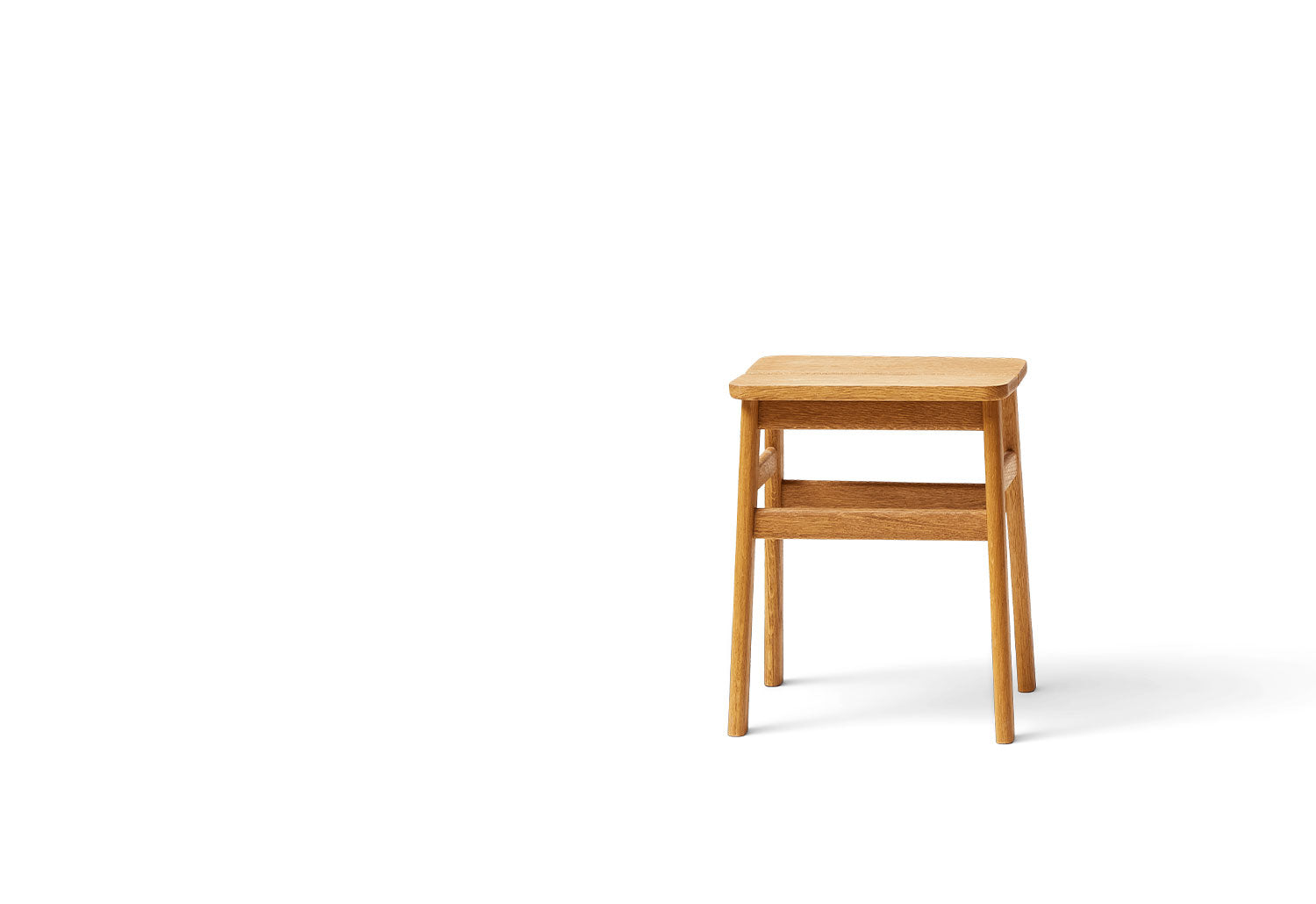 Form & Refine Angle Standard Stool | twentytwentyone | Matt lacquer - Beech