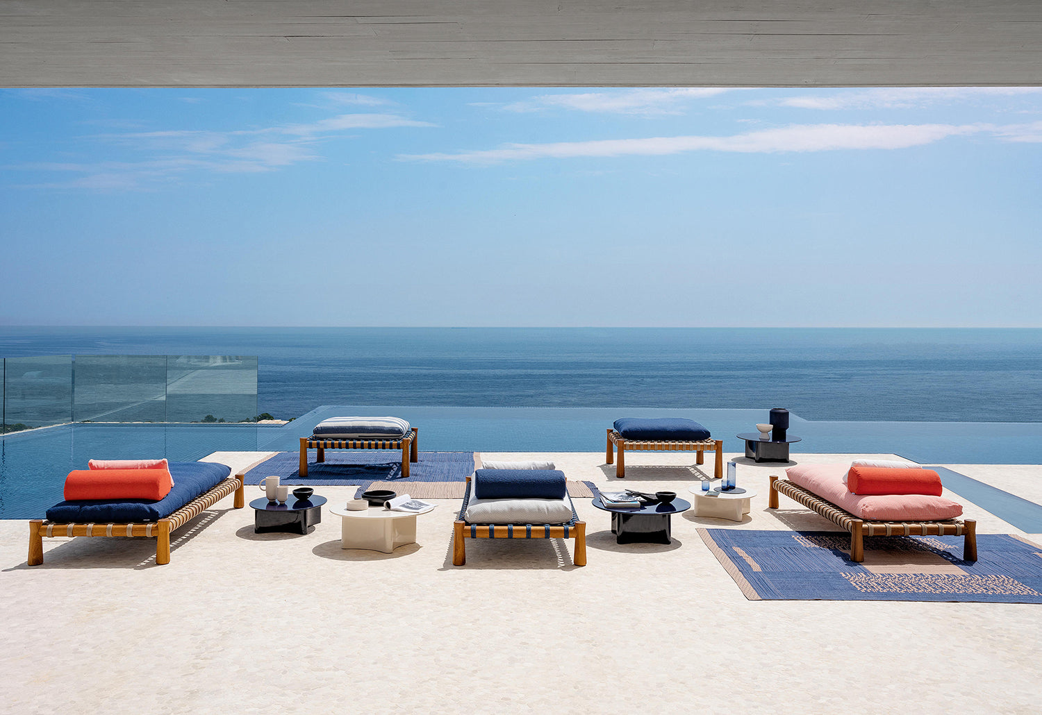 Gervasoni Guna Side Table | twentytwentyone | Guna 12 | Large / Blue