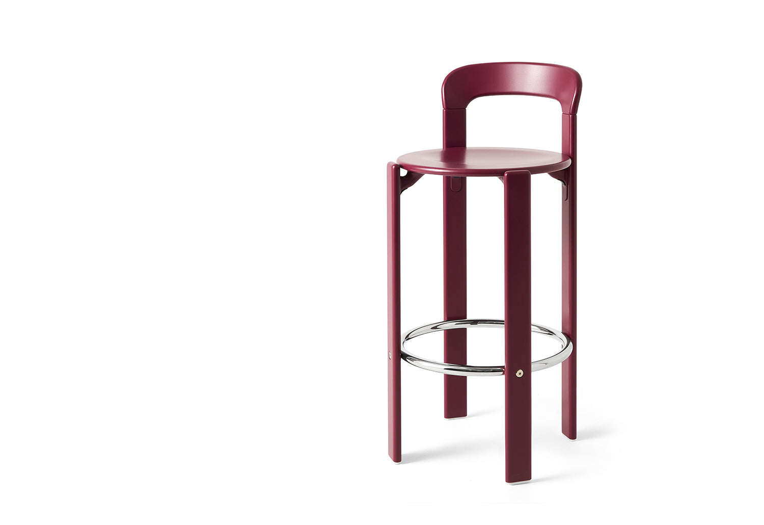 HAY Rey Bar Stool | twentytwentyone | Umber brown beech - Unupholstered