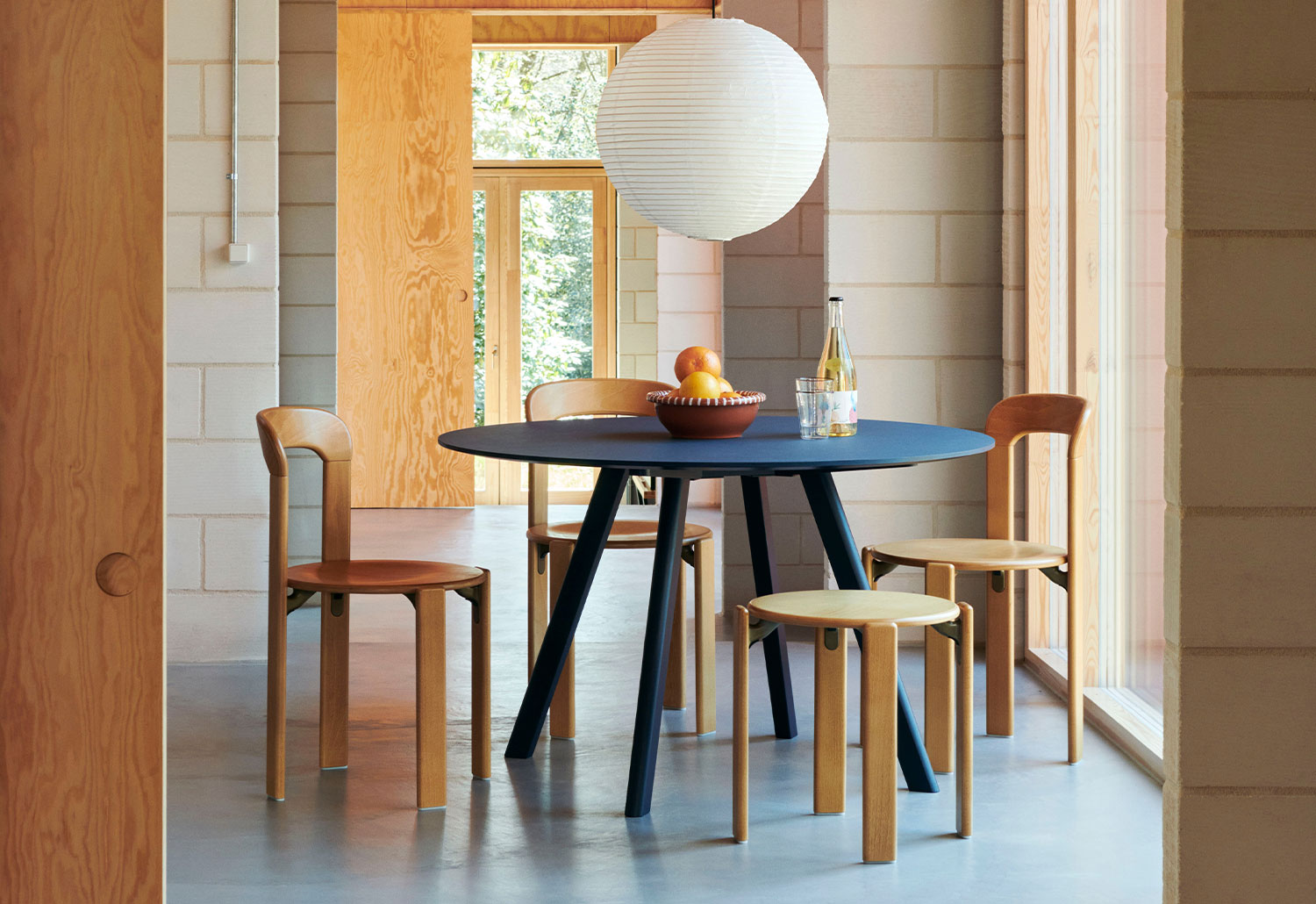 HAY Rey Stool | twentytwentyone | Deep blue beech - Finish