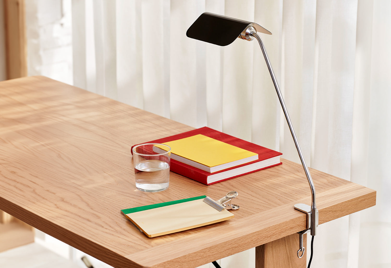 HAY Apex Desk Clip Lamp | twentytwentyone | Oyster White - Colour