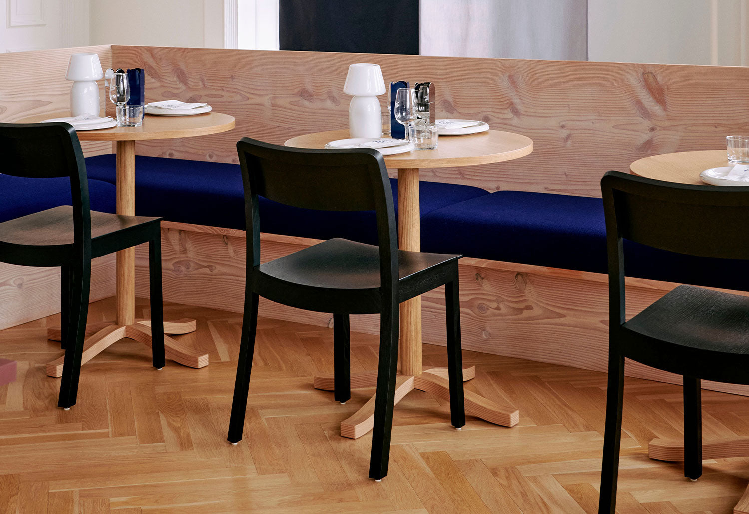 HAY Pastis Chair | twentytwentyone | Steel blue lacquered ash - Ash / None