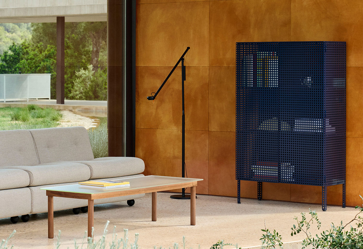 HAY Perforated Cabinet | Floor | twentytwentyone | Soft Jade - Small