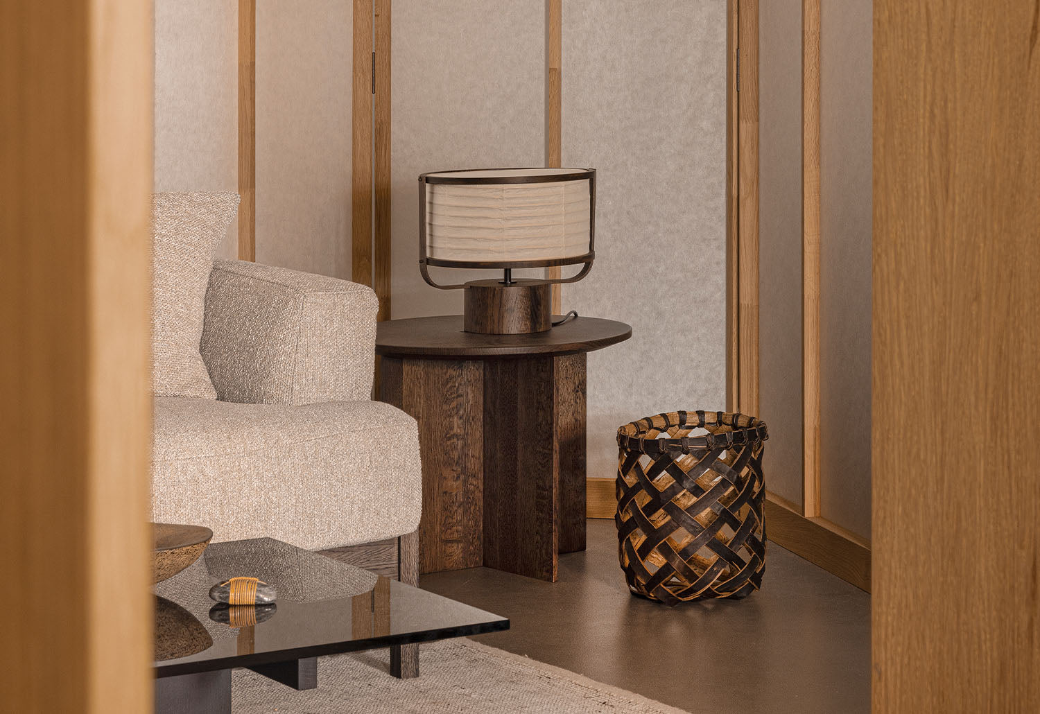 Karimoku Case N–ST02 Side Table | twentytwentyone | Large / Smoked oak ...