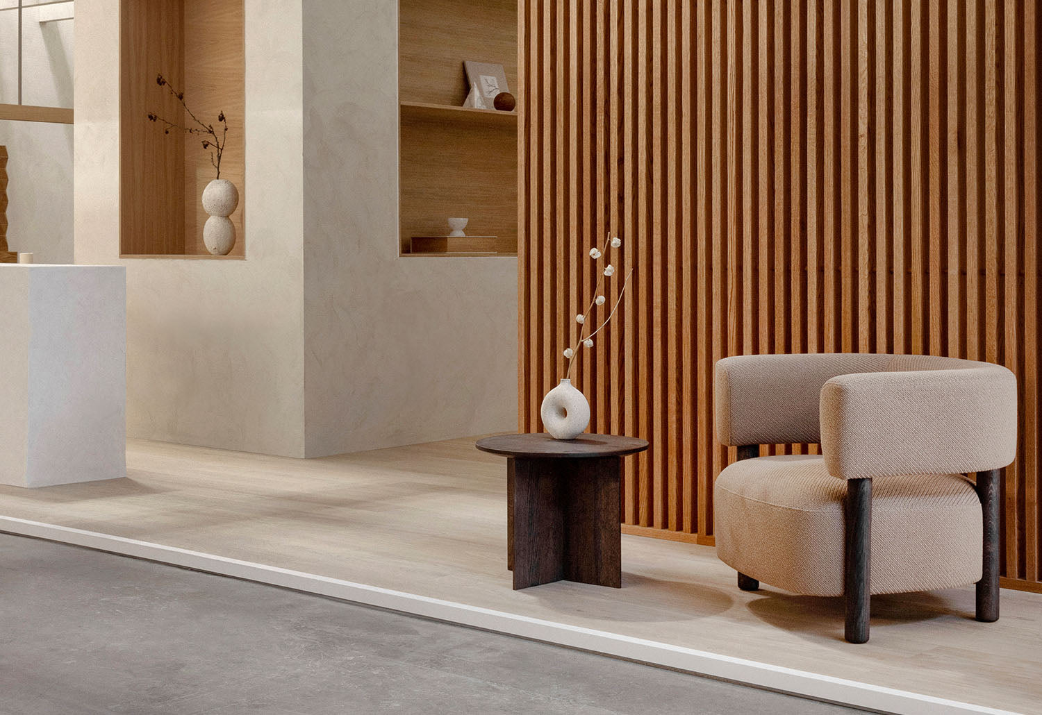 Karimoku Case N–ST02 Side Table | twentytwentyone | Large / Smoked oak ...