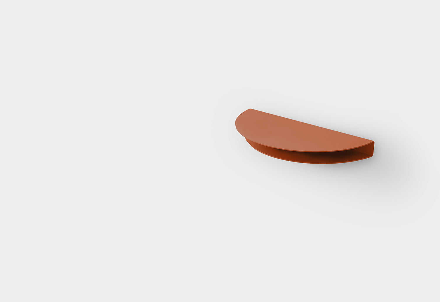 MOEBE Half Moon Shelf | twentytwentyone | Small / Terracotta - Colour