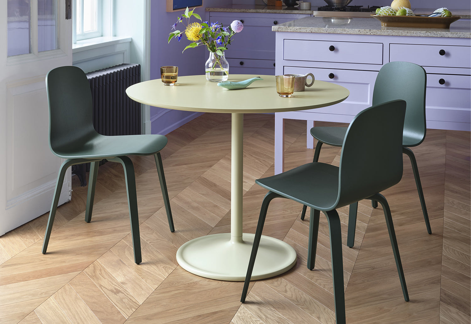 Muuto Soft Dining Table | twentytwentyone | Large / Grey Linoleum/Grey