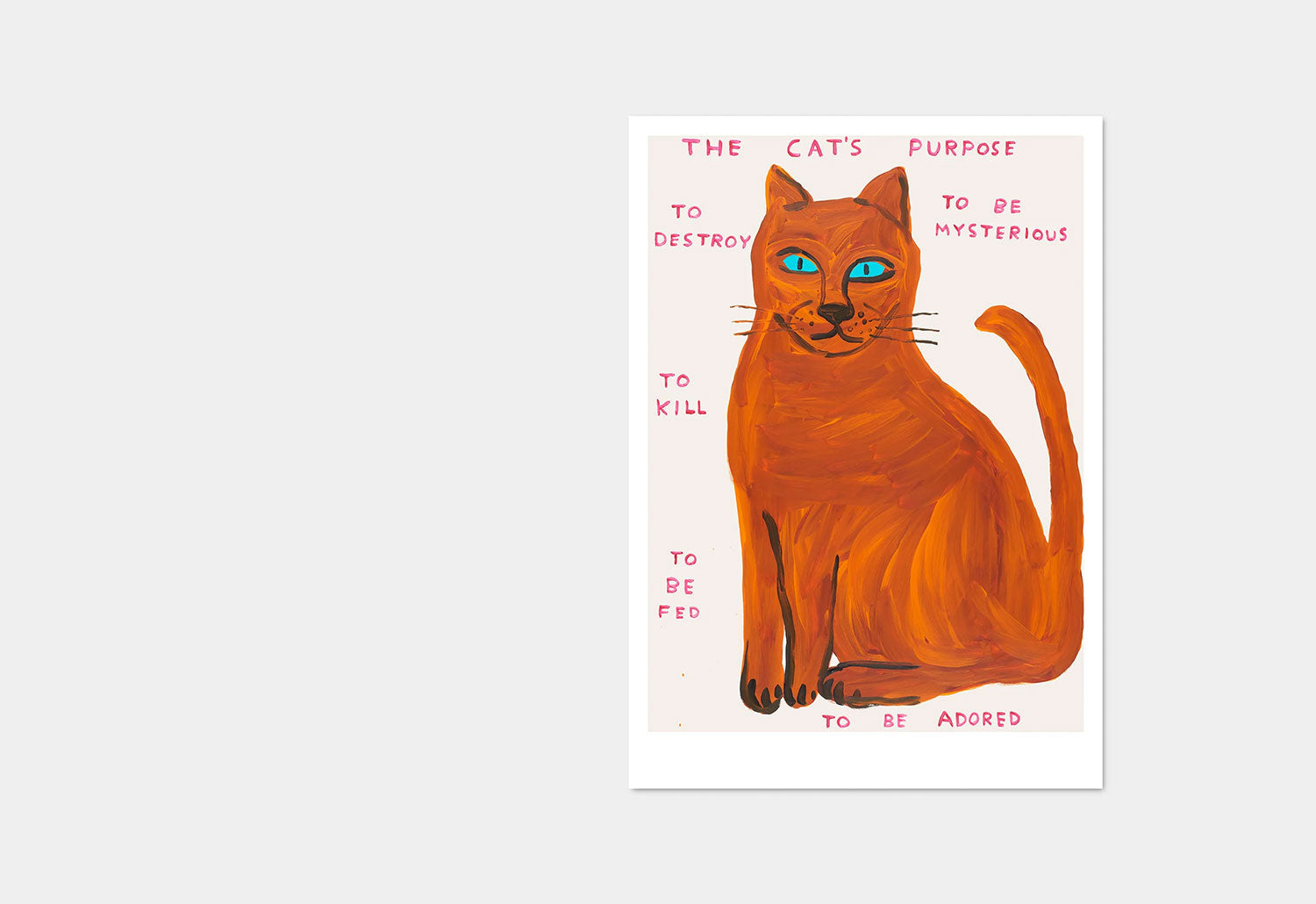 Shrig Shop The Cat's Purpose Postcard | twentytwentyone | Default Title