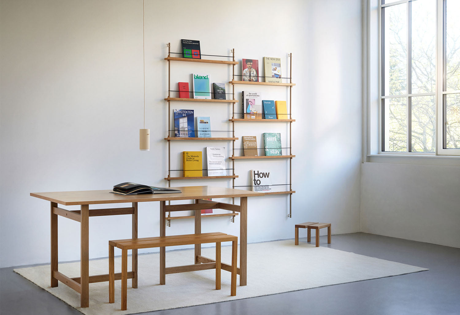 MOEBE Magazine Shelf MS.180.2 | twentytwentyone | Oak / Black | MOEBE ...