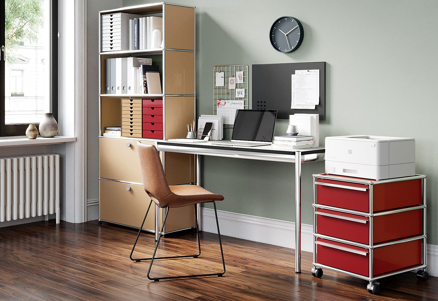 USM Haller M26 Pedestal | twentytwentyone | Light Gray - Colour