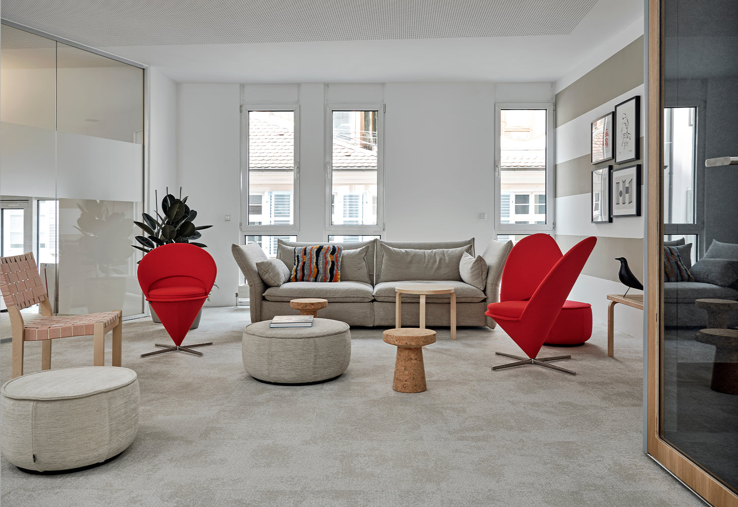 Vitra Heart Cone Chair | twentytwentyone | Tonus Grass Green - Fabric F100