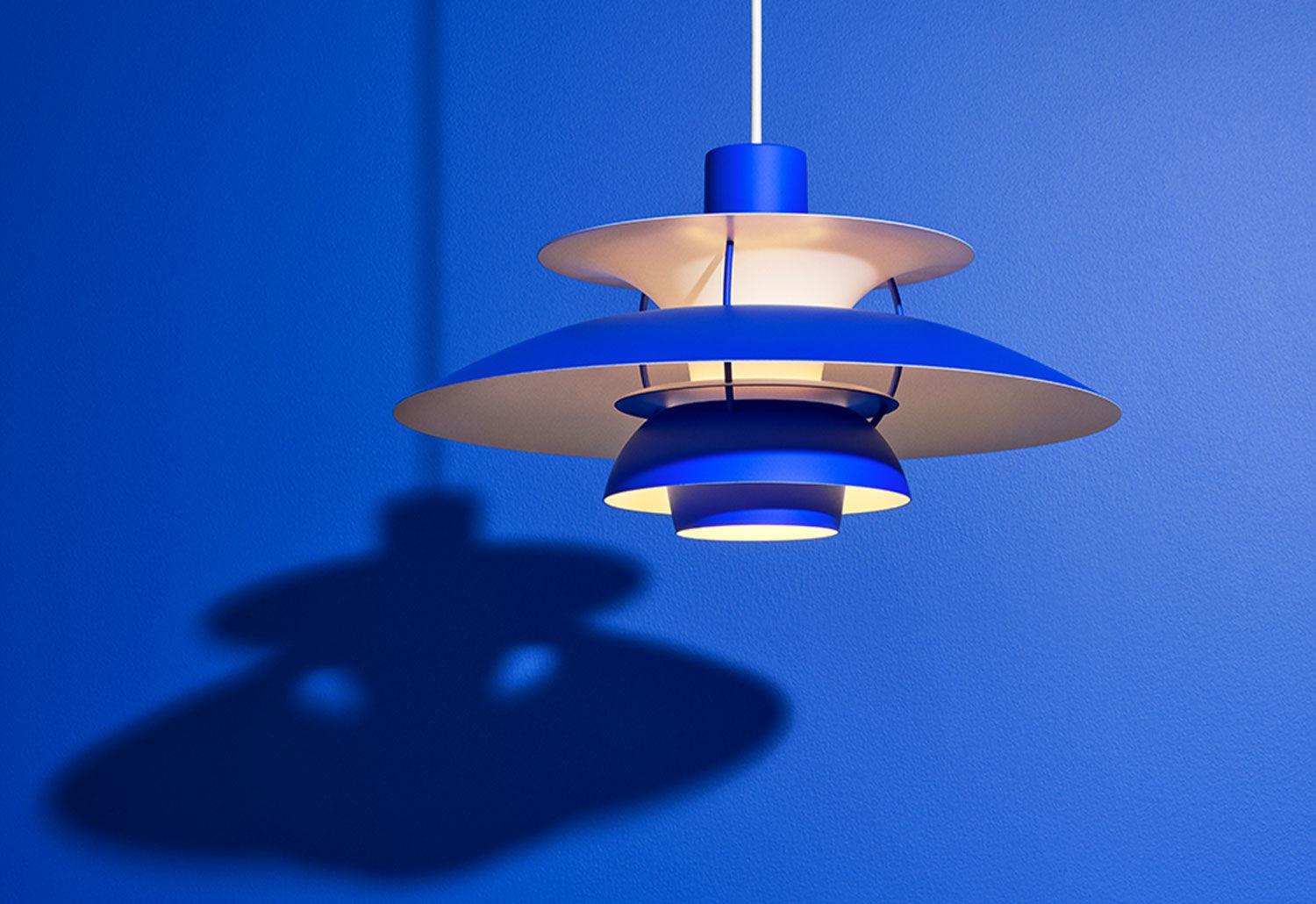 Louis Poulsen PH 5 Monochrome Pendant | twentytwentyone | Blue - Colour