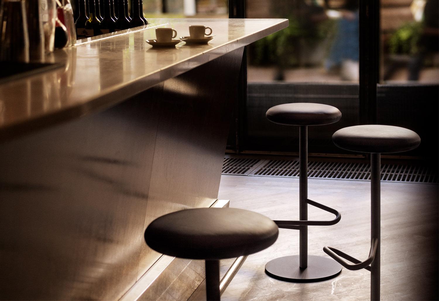 Massproductions Odette Bar Stool | twentytwentyone | 80cm high / Wine ...