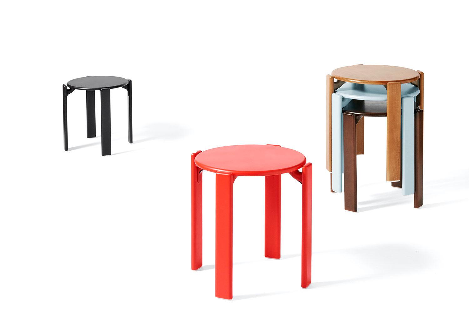 HAY Rey Stool | twentytwentyone | Deep blue beech - Finish