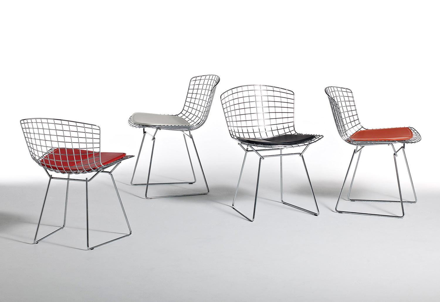 Knoll Bertoia Side Chair | twentytwentyone | Satin chrome / Seat pad ...