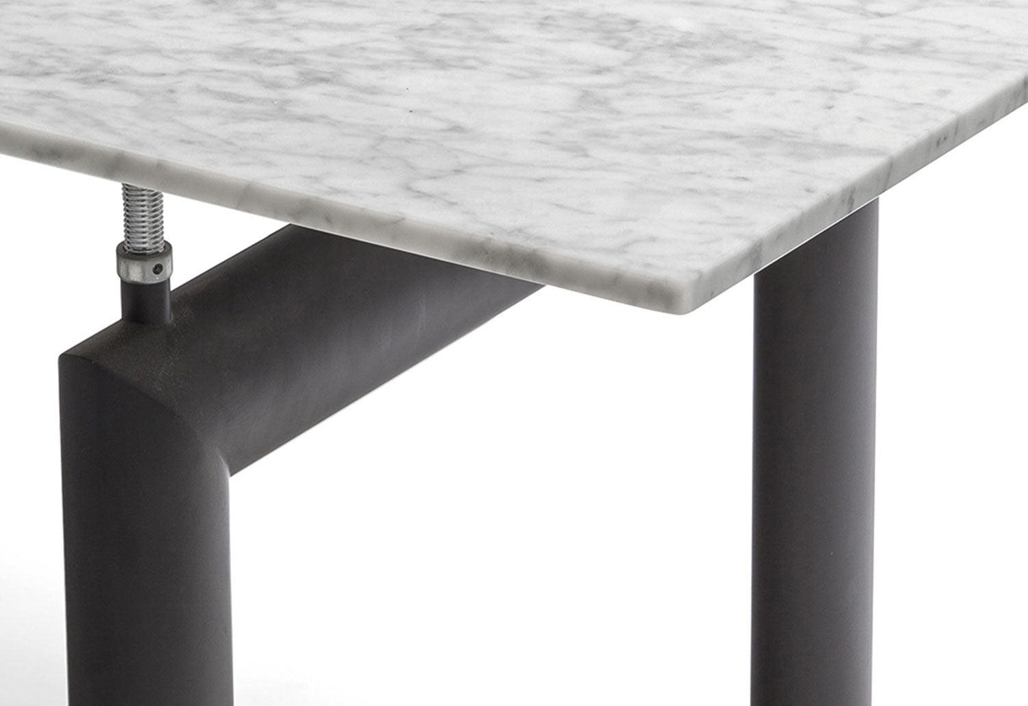 Cassina LC6 Table | twentytwentyone | Carrara marble / Black enamel