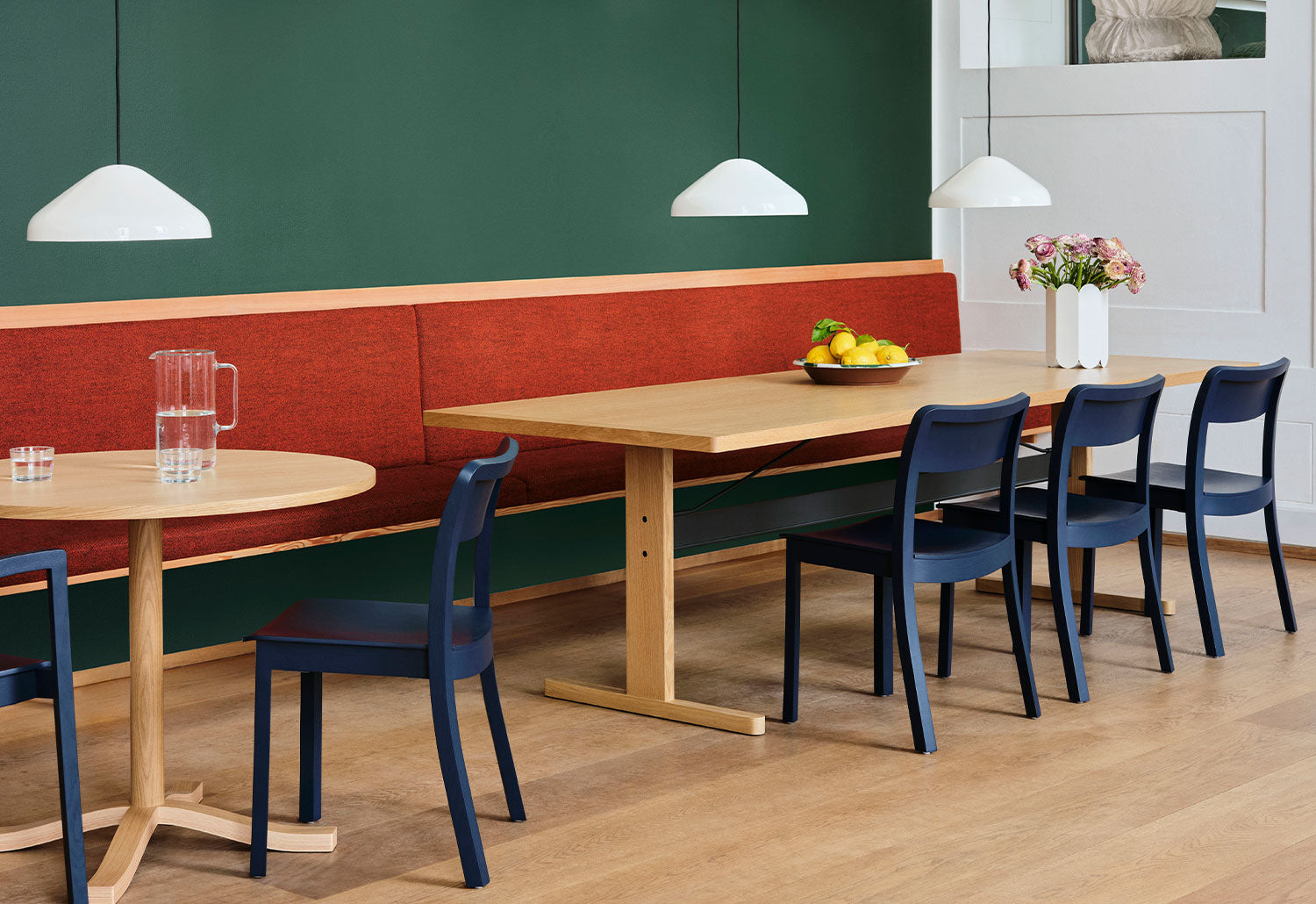 HAY Pastis Chair | twentytwentyone | Steel blue lacquered ash - Ash / None