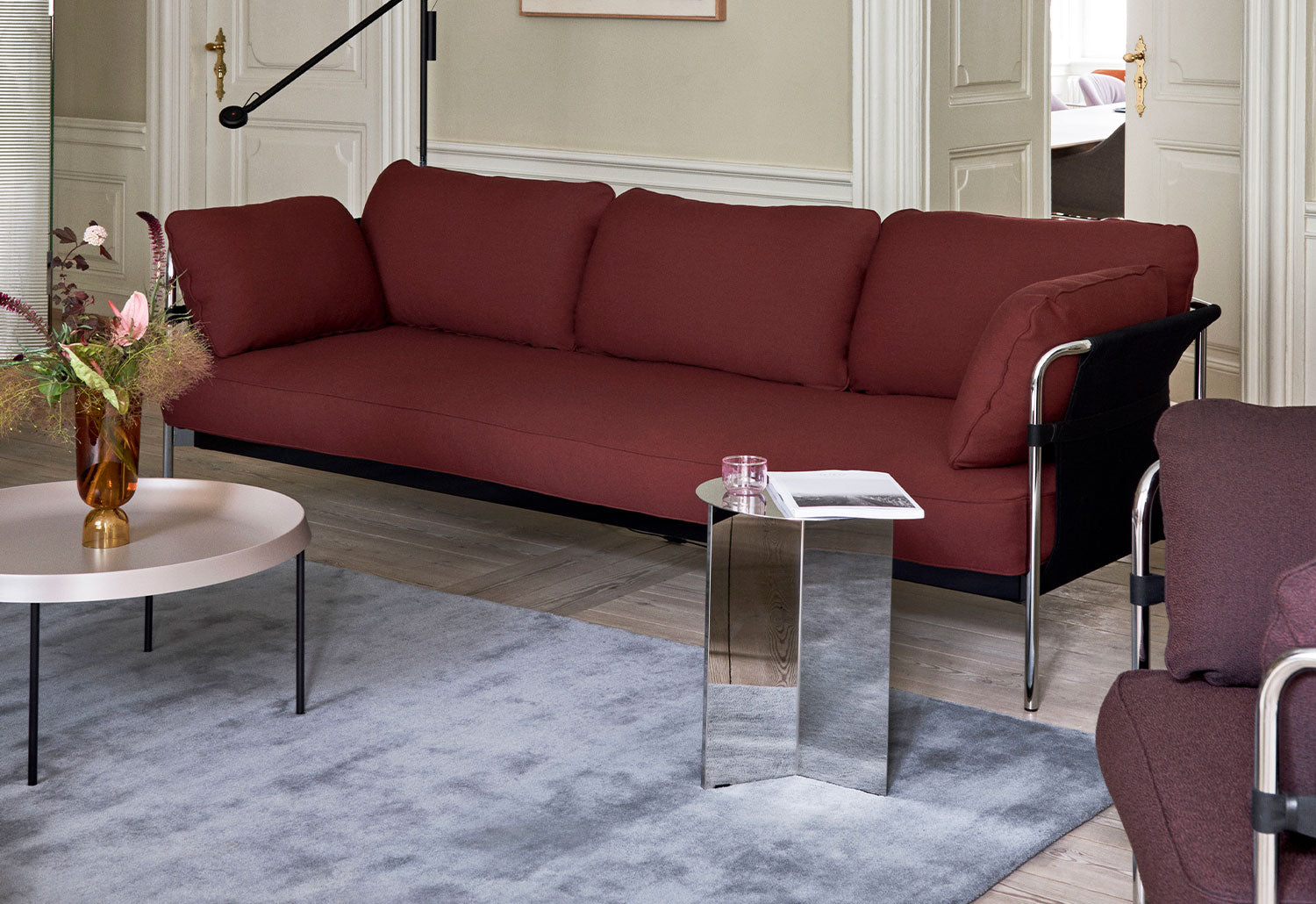 HAY Slit Table | High | twentytwentyone | White powder coated - Steel