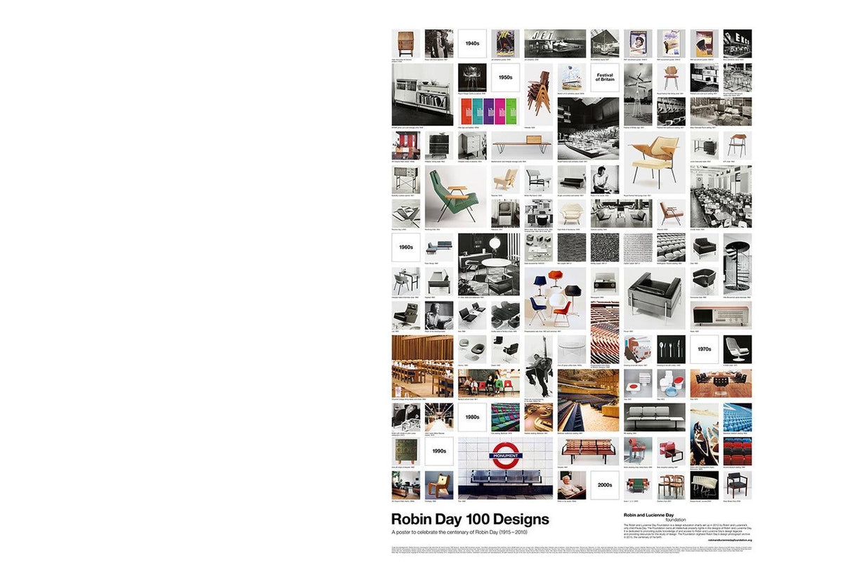 Robin Day 100 Designs Poster | twentytwentyone